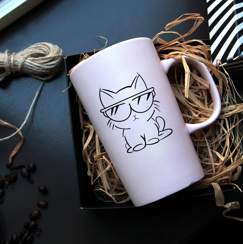 Plotter - Datei Mr. Cool Cat (Outline) – STOFFDORADO